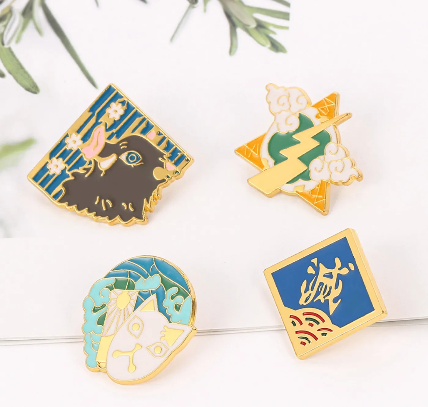 Hot Bo Su Demon Slayer Symbols Pin - Cutest Products